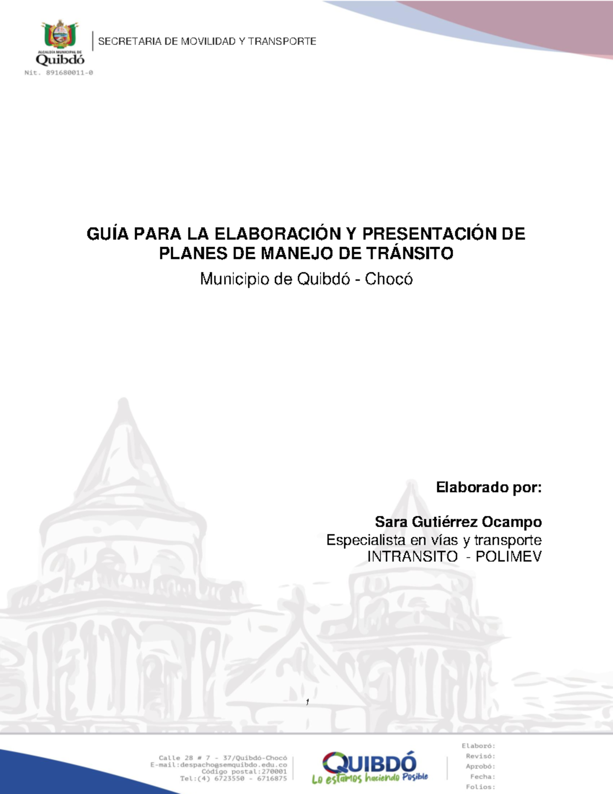 Guía para la Elaboración del Plan de Manejo de Tránsito - INTRANSITO ...
