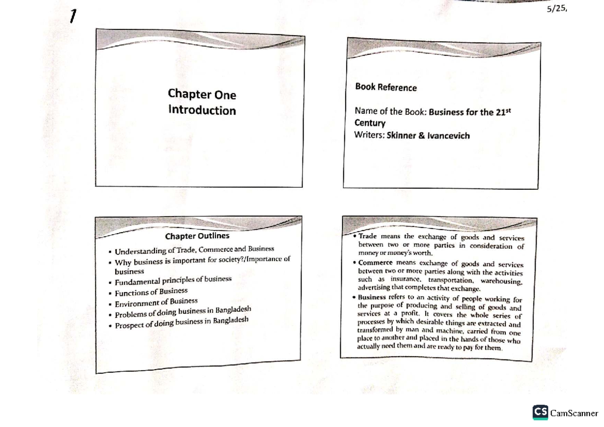 IB-C1: Chapter 1 - Introduction to Business and Trade Principles - Studocu