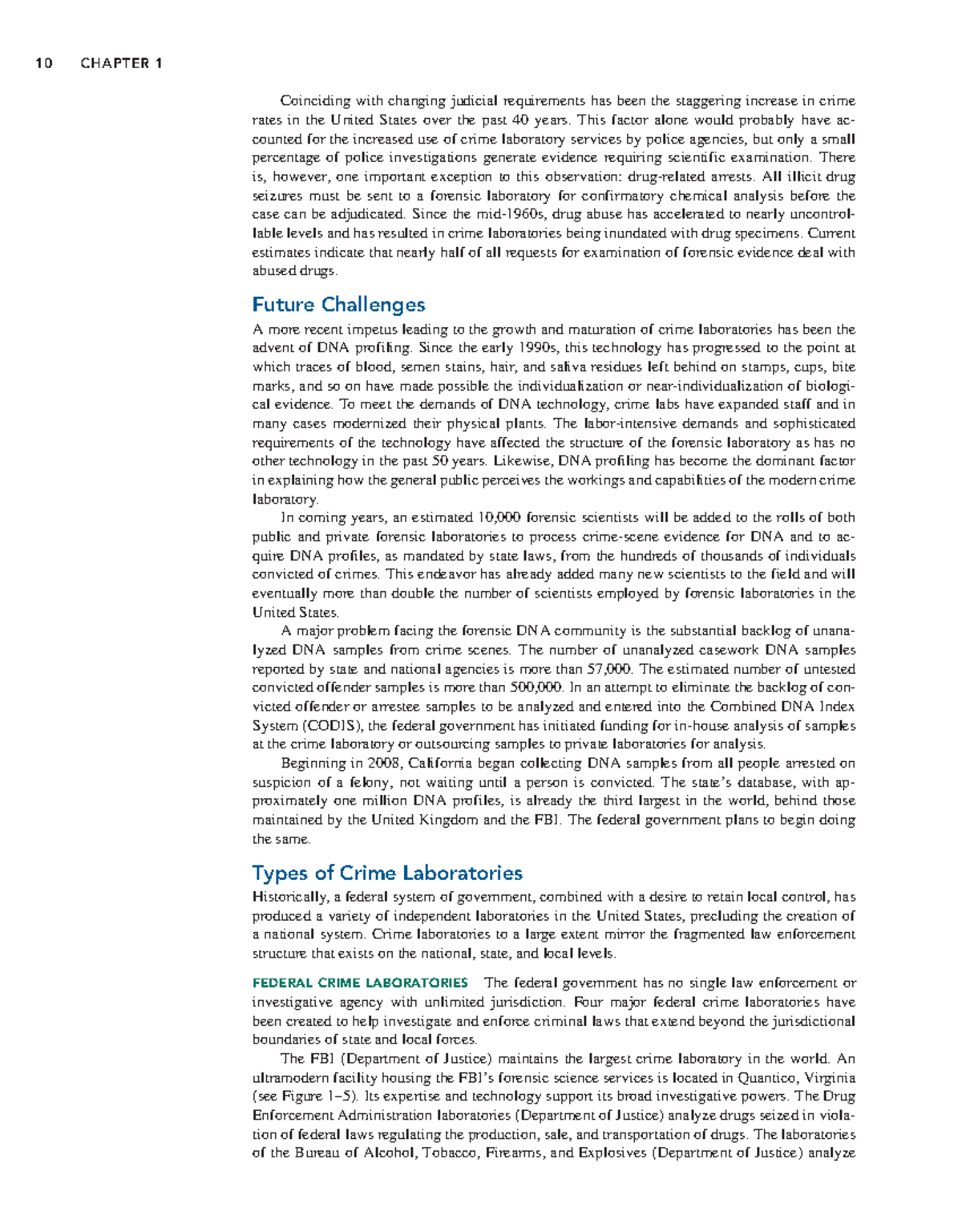 Forensic Science Application in Crime Investigation: Chapter 1 Overview ...