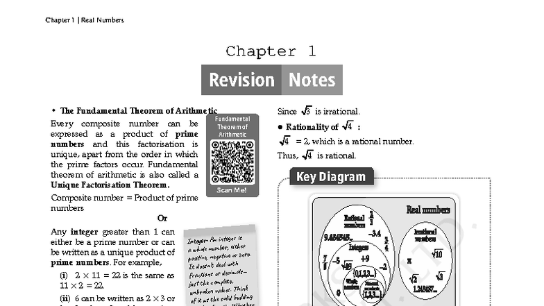 Chapter 1 Revision Notes: Real Numbers & Fundamental Theorem of ...
