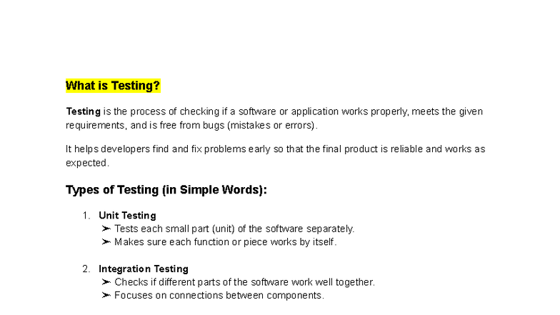 Oose Unit 4: Comprehensive Guide to Software Testing Techniques - Studocu