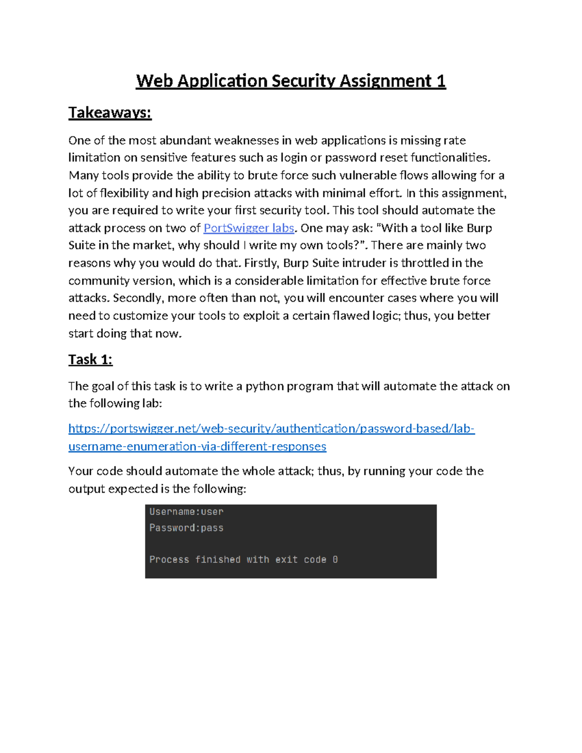 Web Application Security (CS101) Assignment 1 Insights - Studocu