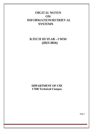 IRS-B.Tech-R22-Mid-Question-Bank ans - Department of CSE B. Mid Question Bank (R22 Regulation ...
