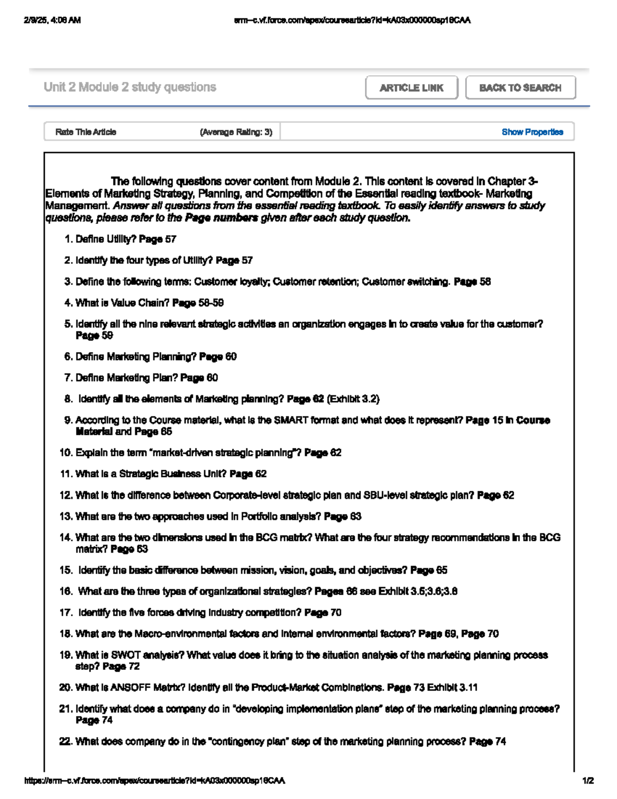 Study Guide 2 - 4:06 AM Unit 2 Module 2 study questions ARTICLE LINK ...