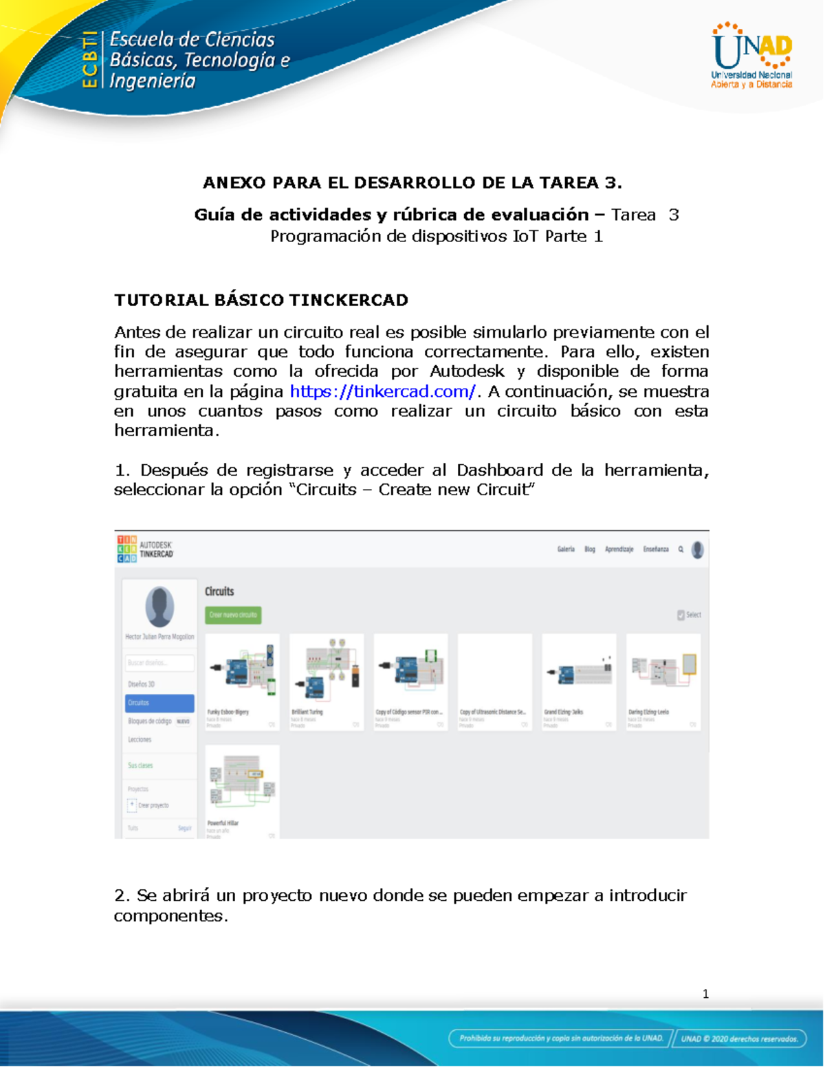 Anexo - Tarea 3 Programación de dispositivos Io T Parte 1 - ANEXO PARA EL DESARROLLO DE LA TAREA ...