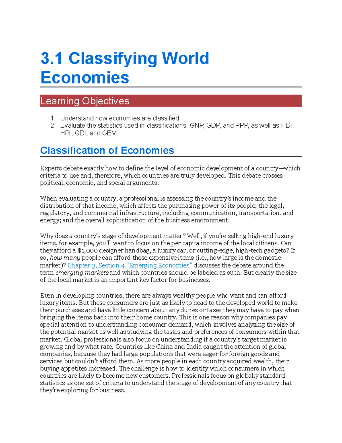 Classifying World Economies: Understanding GDP, PPP, and HDI - Studocu