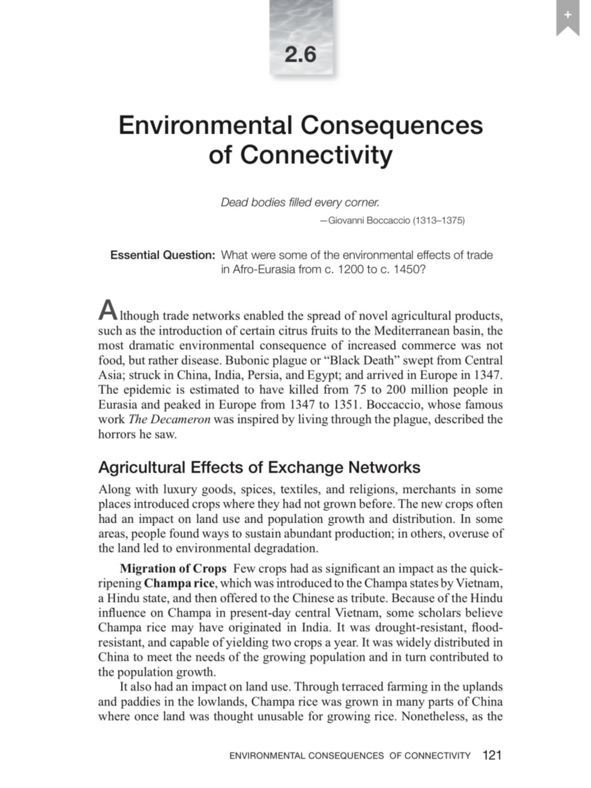 Amsco 2.6 Environmental Consequences of Connectivity - Boccaccio ...