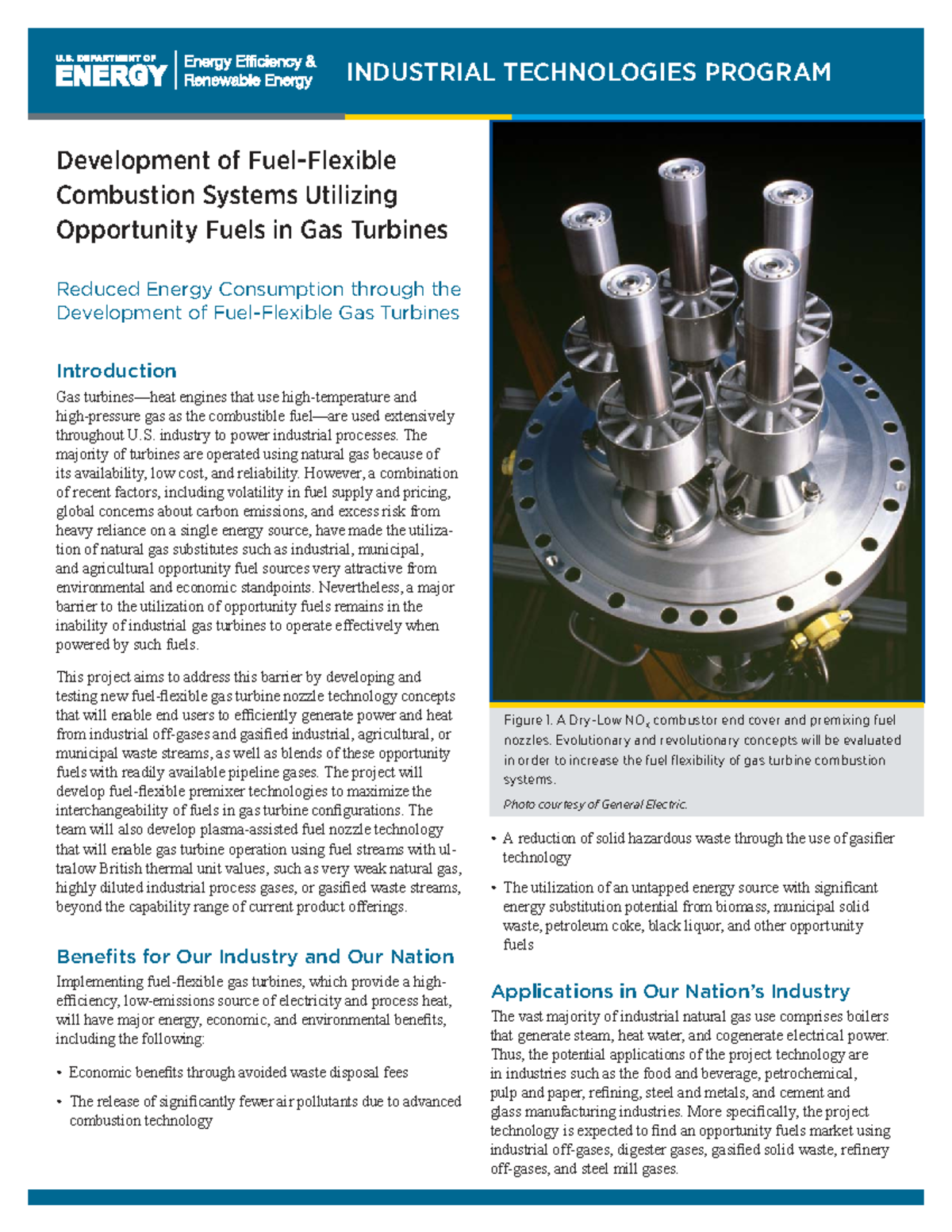 GT Combustion Systems: Utilizing Opportunity Fuels in Turbines - Studocu