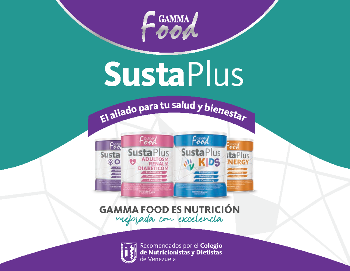 Título: SustaPlus: Nutrición Especializada para Adultos y Niños - Studocu