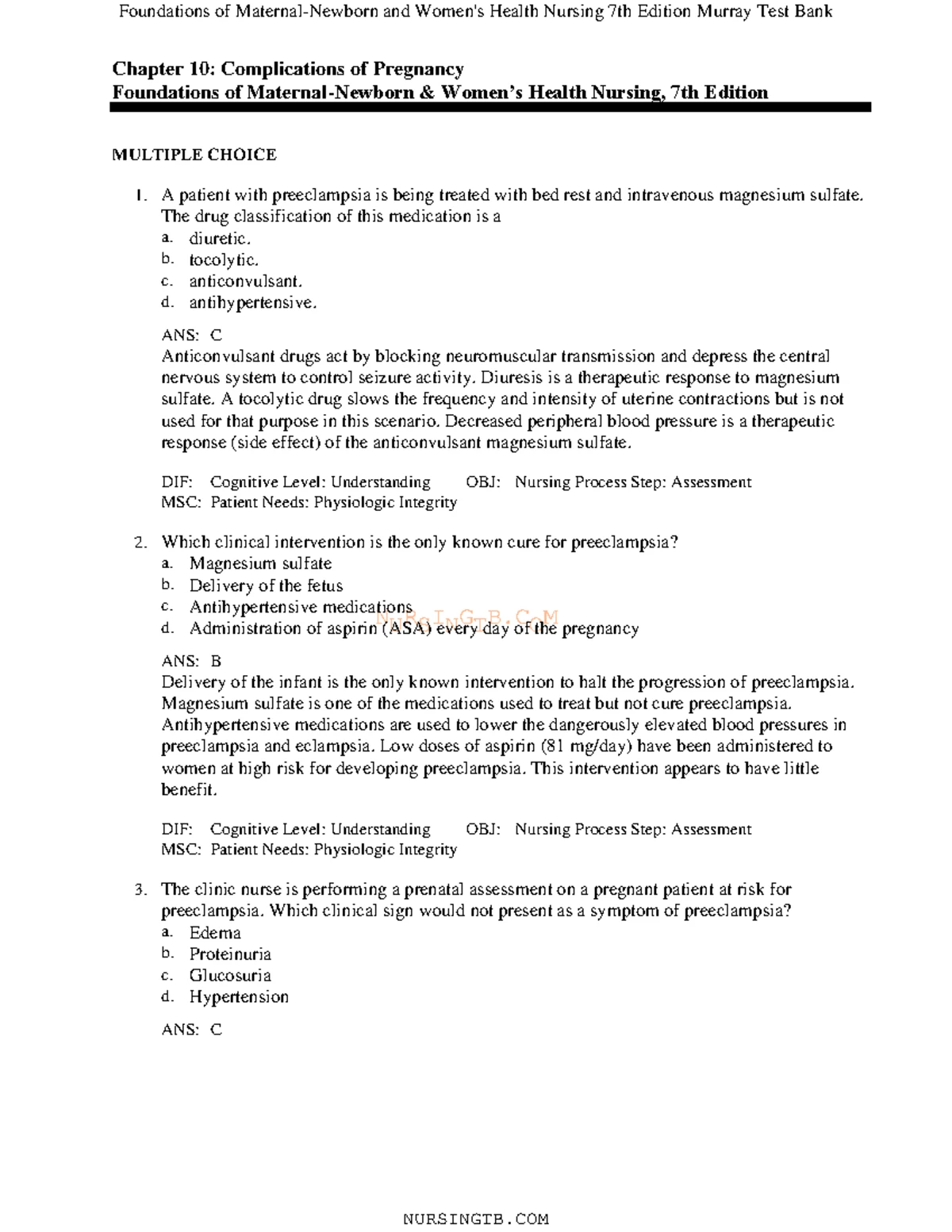 03 - Foundations of Maternal-Newborn & Women’s Health Nursing Textbook ...