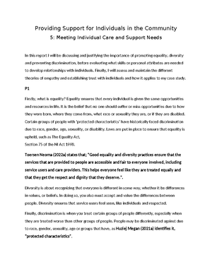 Unit 5 LAB Task 2 - Unit 5 LAB Task 2 - Unit 5: Meeting Individual Care ...