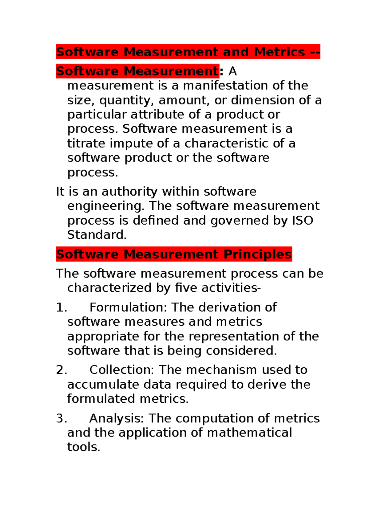 Software Measurement and Metrics: Principles, Types, and Applications ...