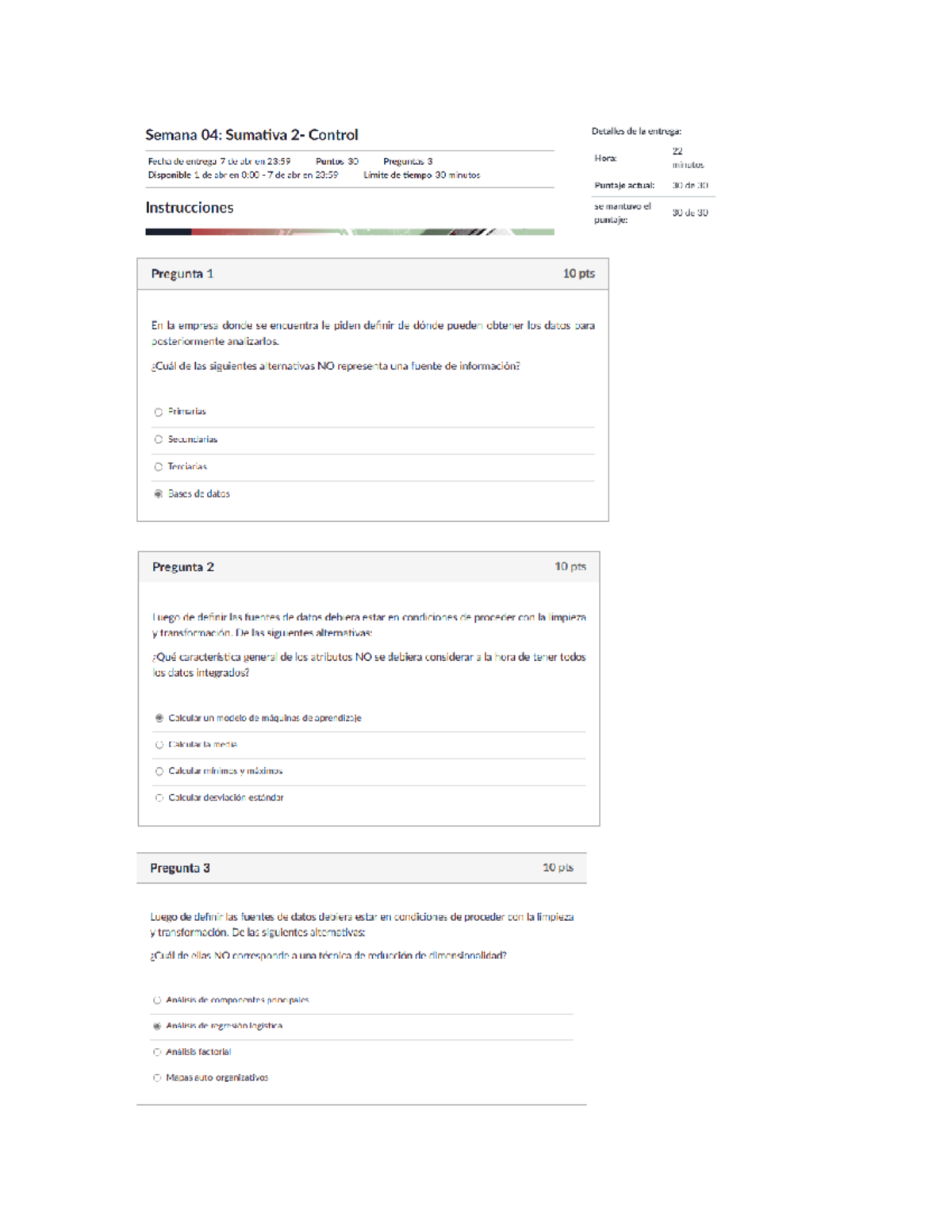 Semana 04: Sumativa 2 Control de Datos y Análisis - Studocu