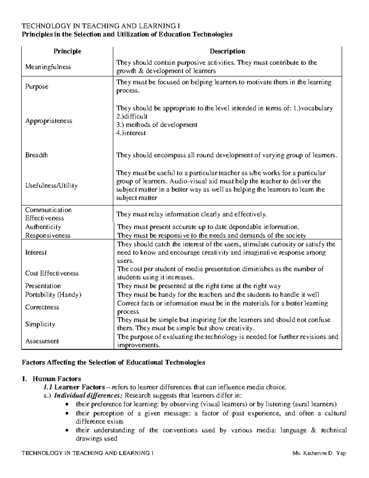 4Principles-in-selecting-instructional-materials - TECHNOLOGY IN ...