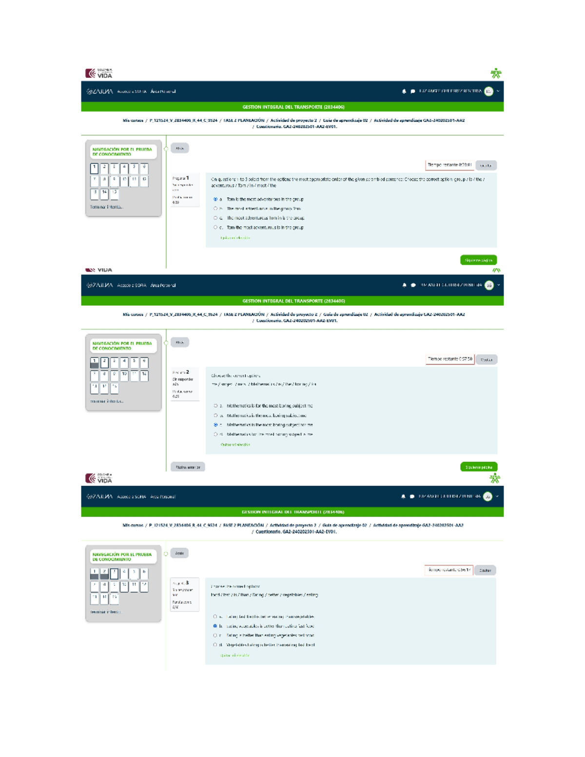 Cuestionario de Evaluación de Conocimiento - GA2-240202501-AA2-EV01 - Studocu