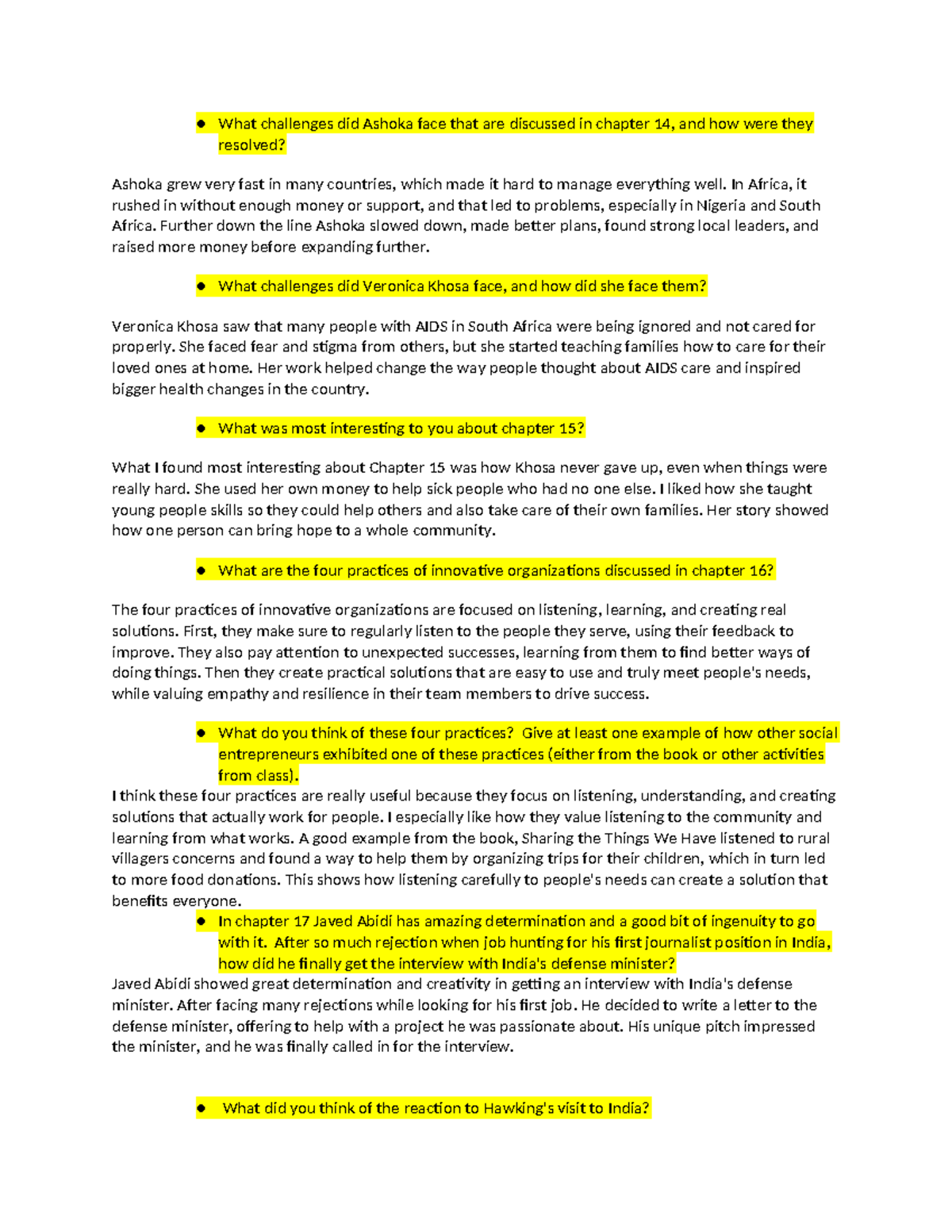 Reading Reflection 6: Challenges and Innovations in Chapters 14-17 ...
