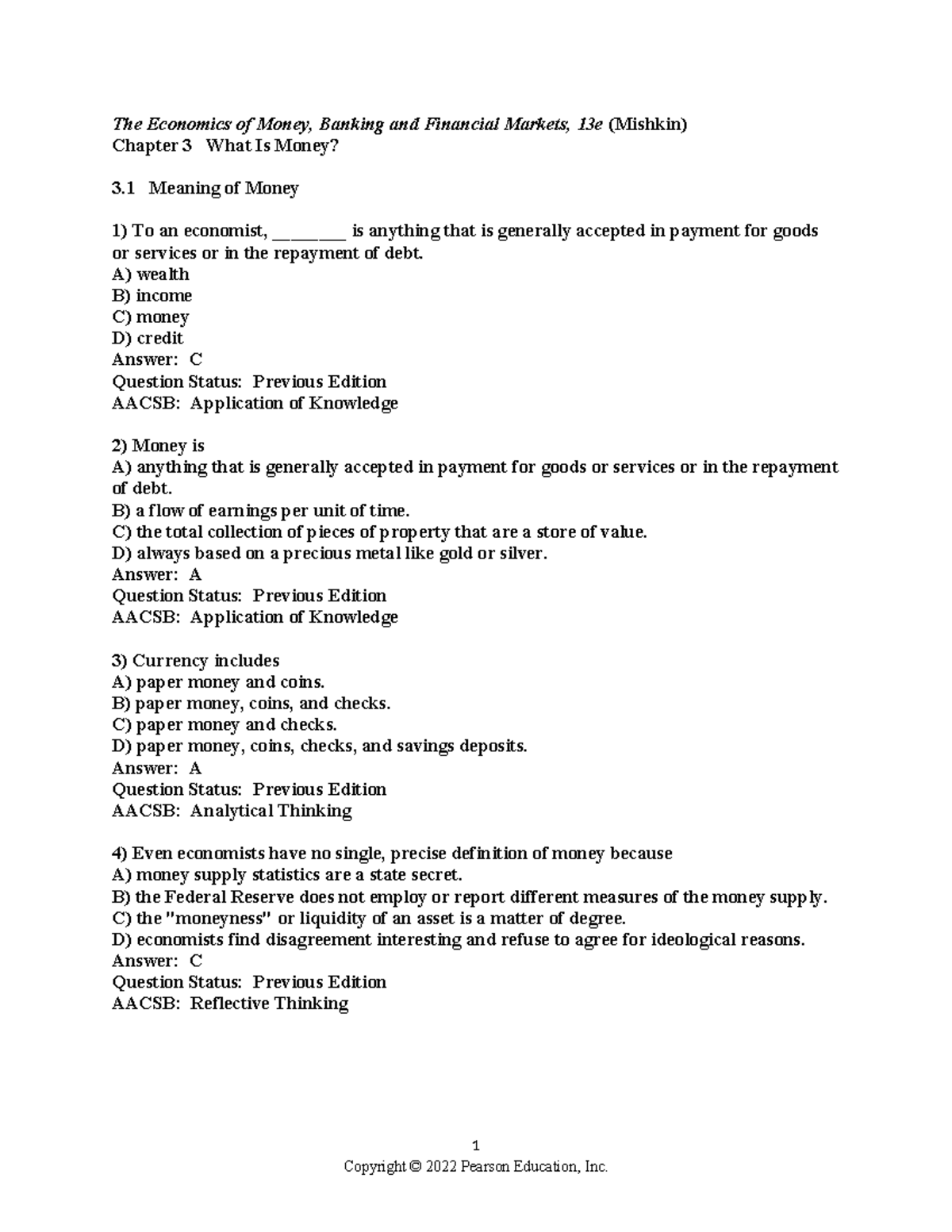 Economics 101: Money, Banking & Financial Markets - Chapter 3 Overview ...
