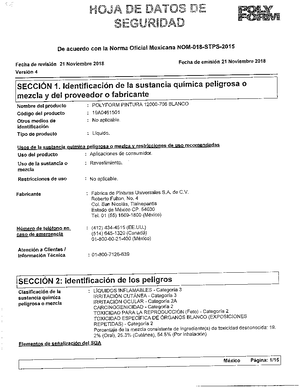 FOAM Cleaner Evaporadores Adesa - HOJA DE DATOS DE SEGURIDAD HDS FCE ...