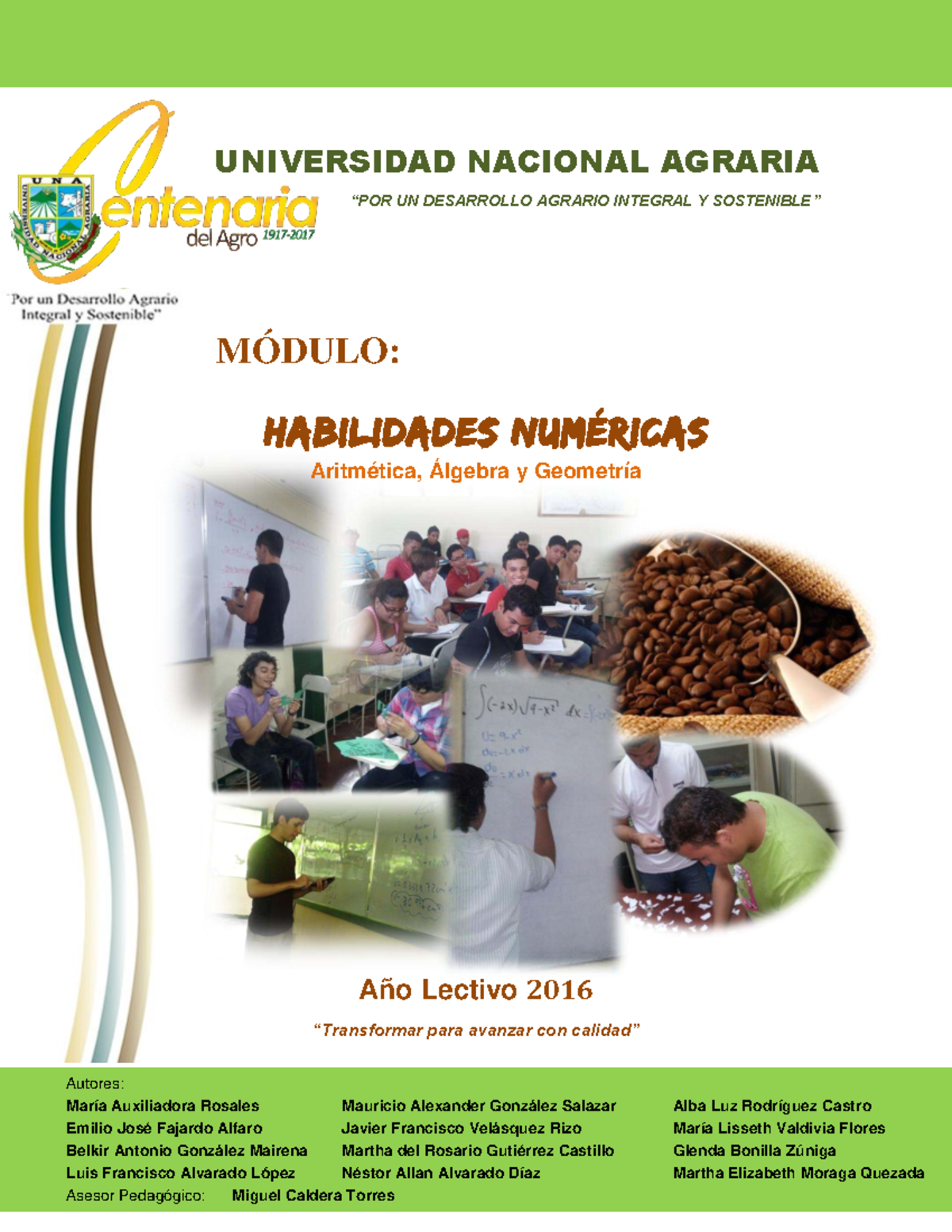 MÓDULO DE HABILIDADES NUMÉRICAS: Aritmética, Álgebra y Geometría - UN ...