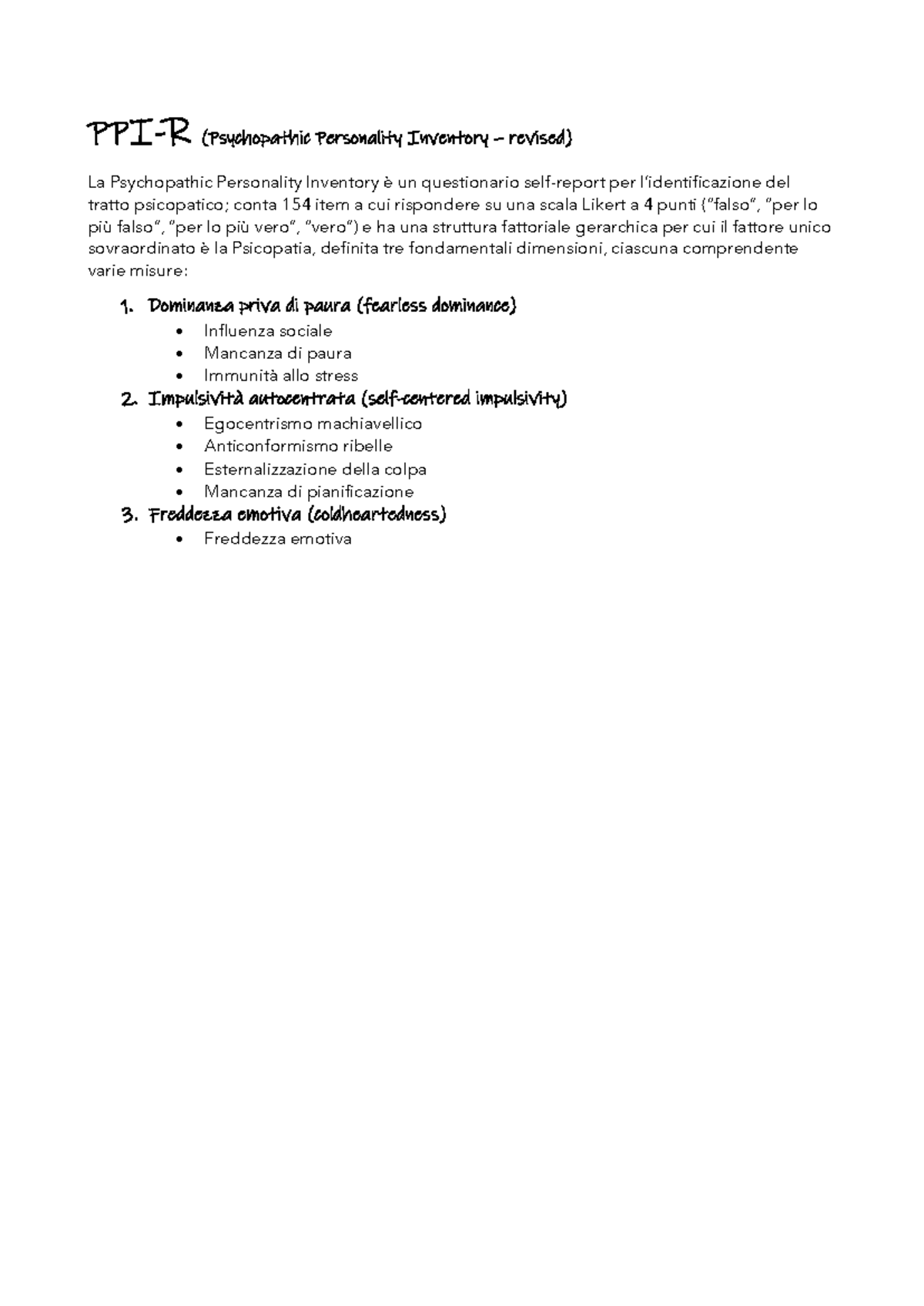 PPI-R e PCL-R PPI-R e PCL-RPPI-R e PCL-R - PPI-R (Psychopathic ...