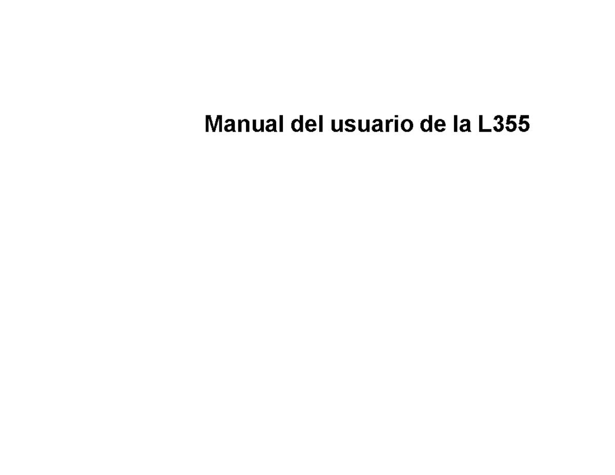 Manual del Usuario L355: Opciones de Impresión y Escaneo - Studocu
