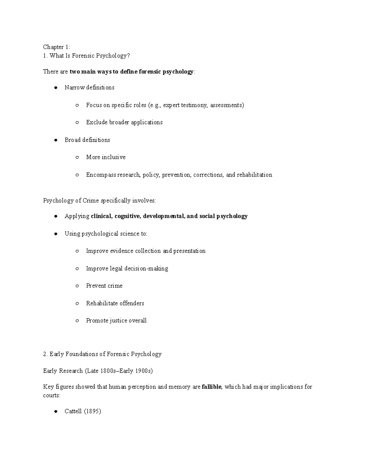 Forensic Psychology Overview: Key Concepts and Historical Foundations ...