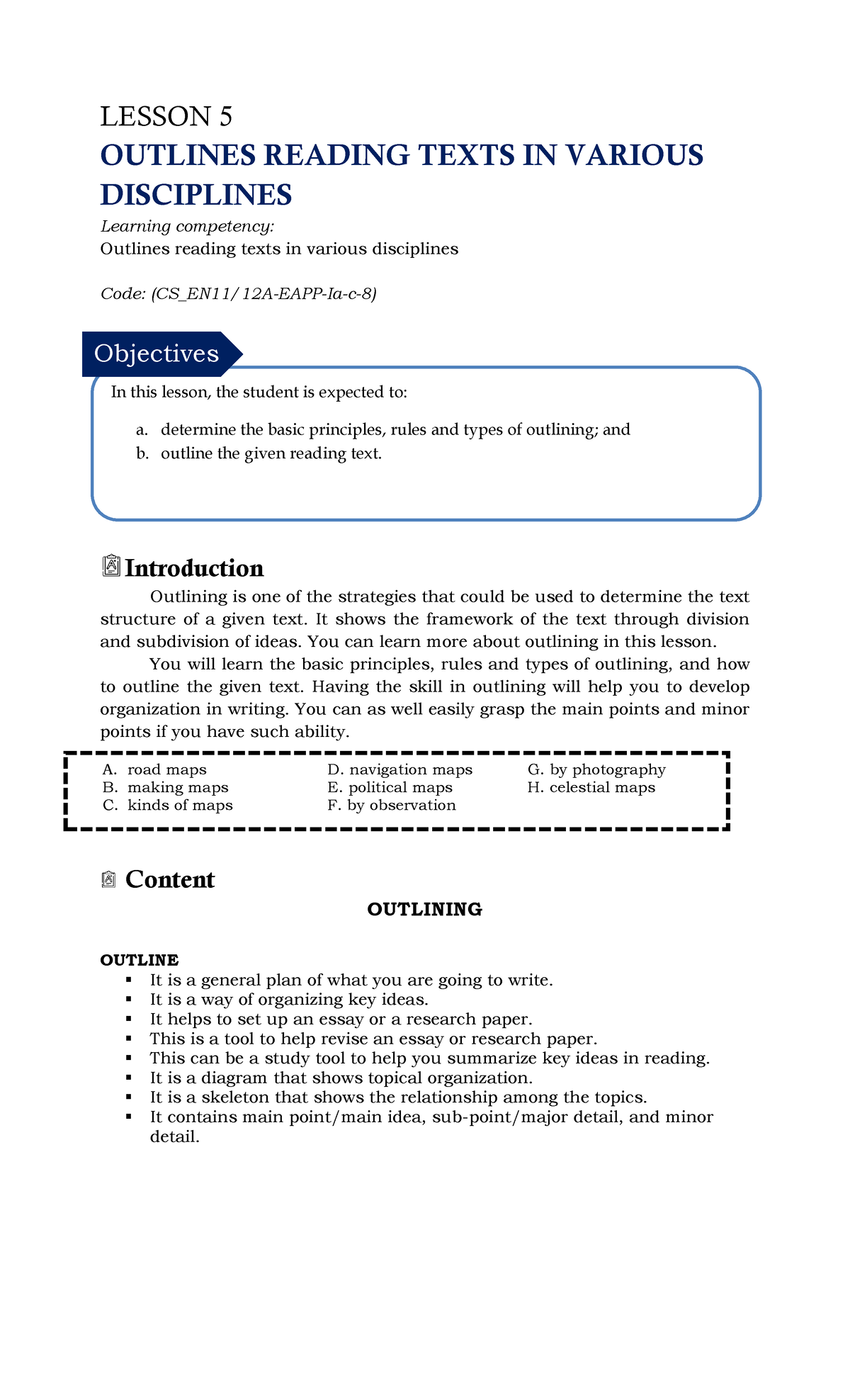 Lesson-5-outlines-reading-texts-in-various-disciplines compress ...