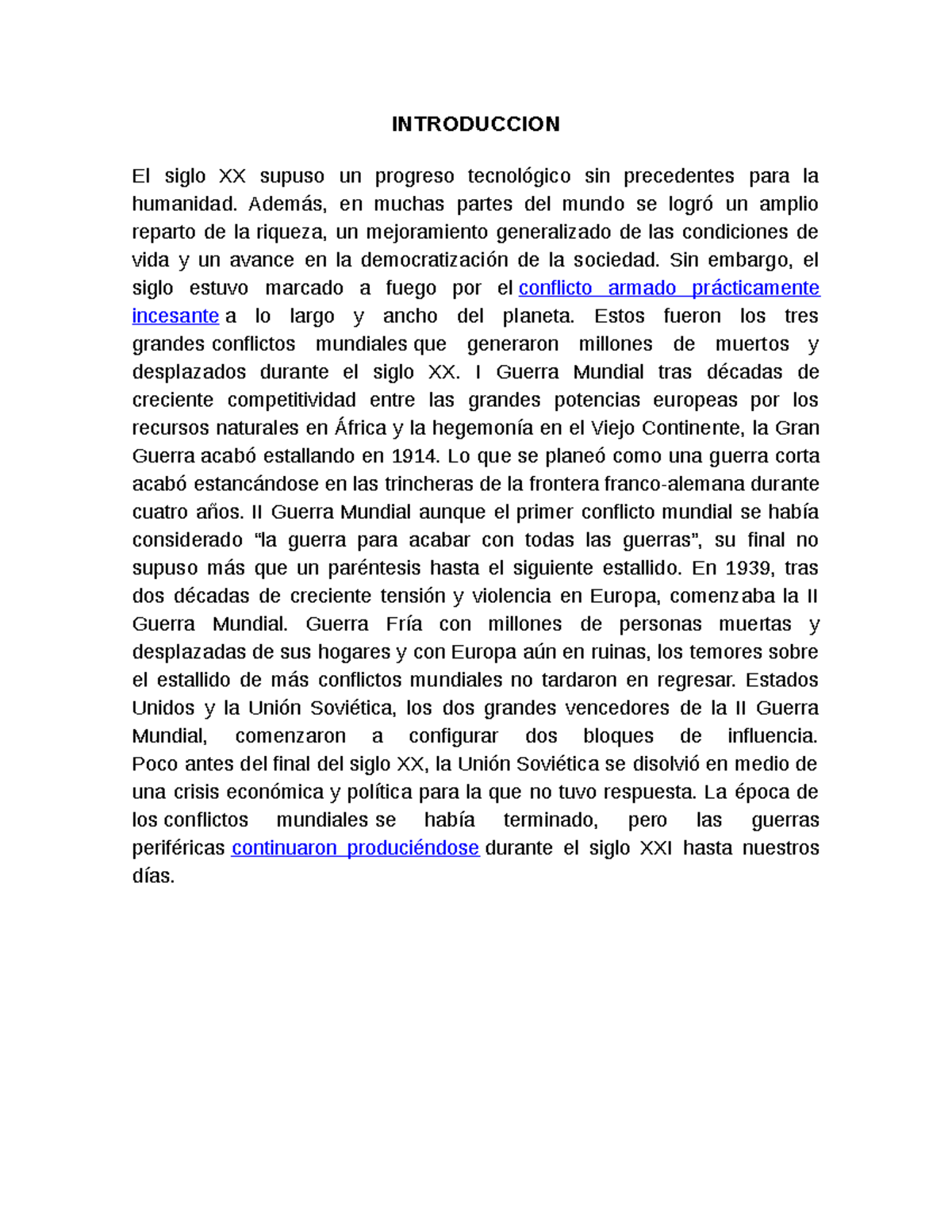NM11 Integrative Study on 20th Century Global Conflicts - Studocu