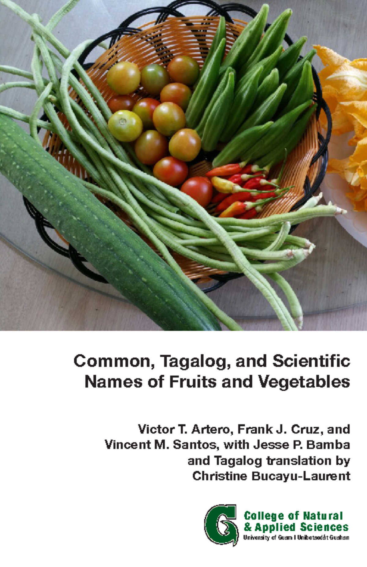 Common, Tagalog, and Scientific Names of Fruits & Vegetables | CNAS ...
