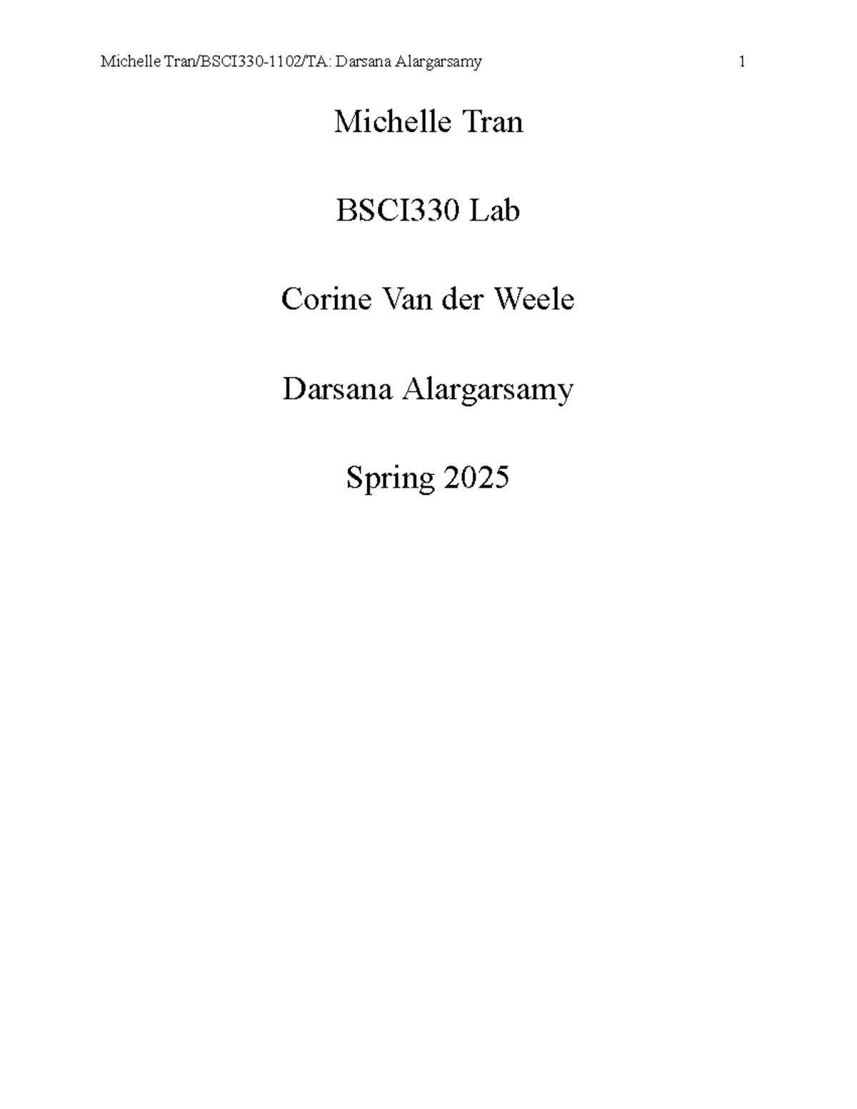 BSCI330 Lab Notebook: Introduction to Cell Study - Spring 2025 - Studocu