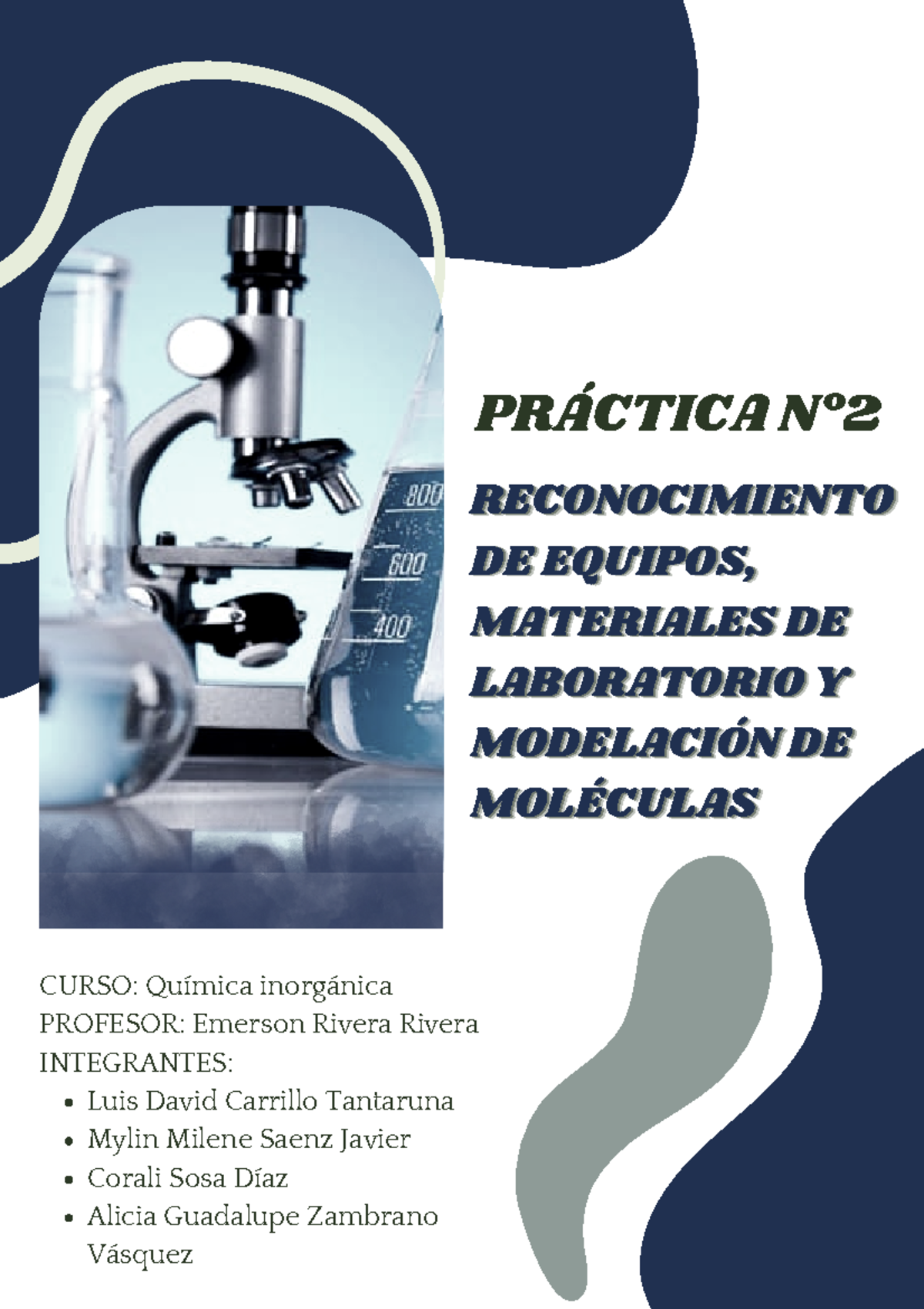 Práctica N°2 - Reconocimiento DE Equipos, Materiales DE Laboratorio Y ...