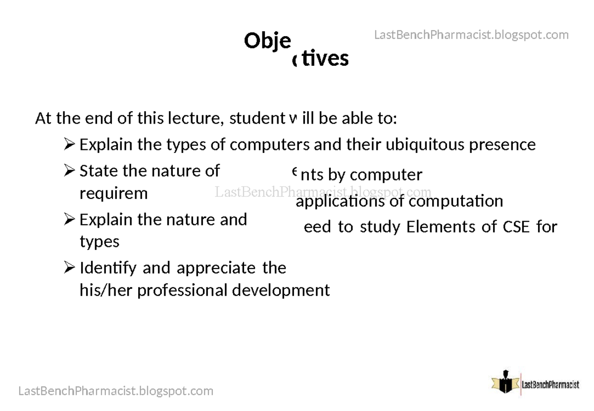 BP205T Lecture Notes: Understanding Computer Types and Applications ...