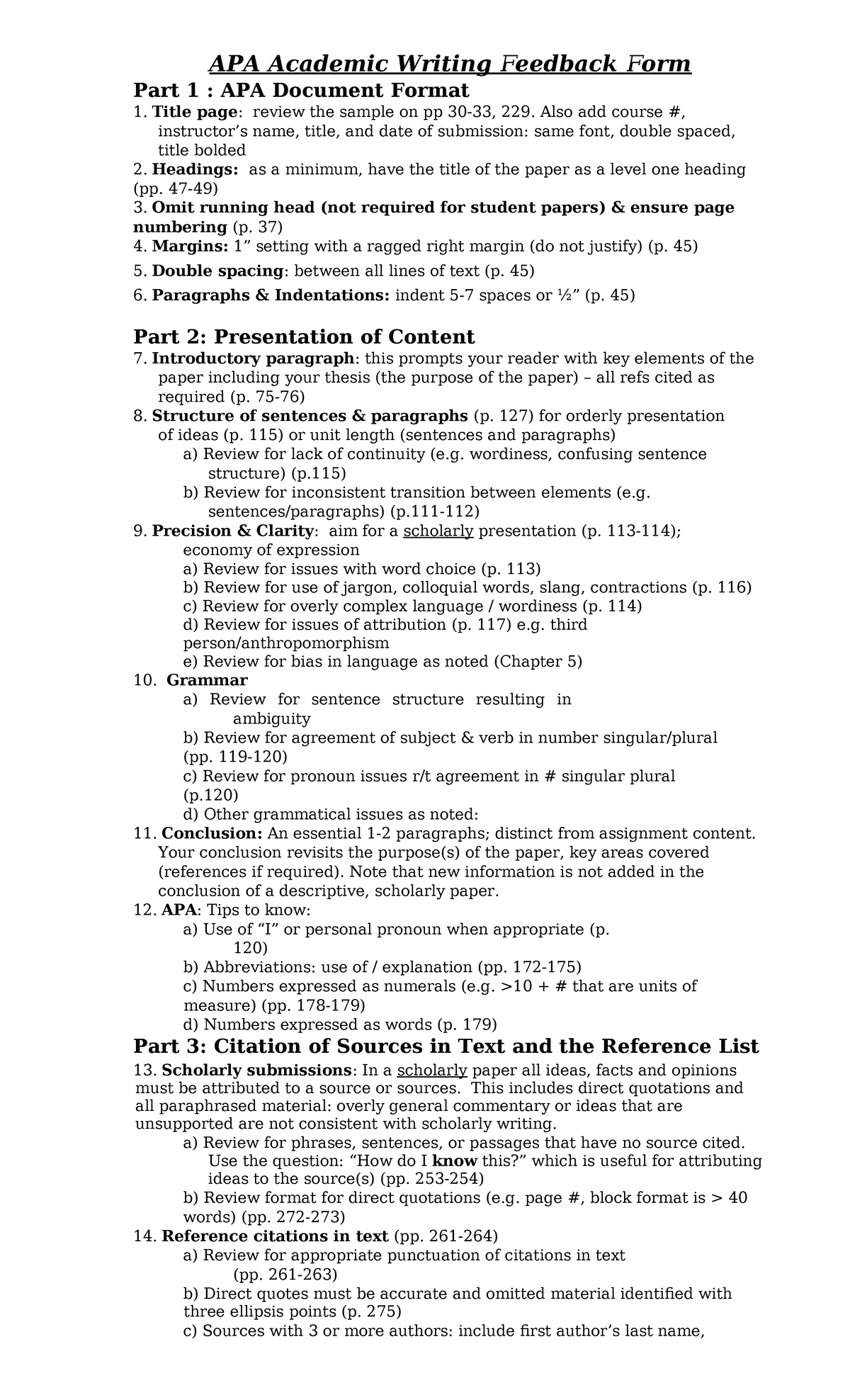 BN APA 7th ed feedback Academic Writing - APA Academic Writing Feedback ...