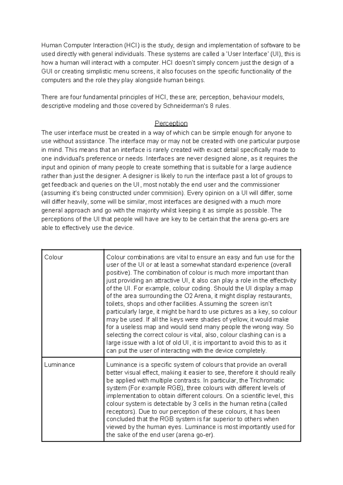 Principles of HCI - Understanding User Interface Fundamentals - Studocu