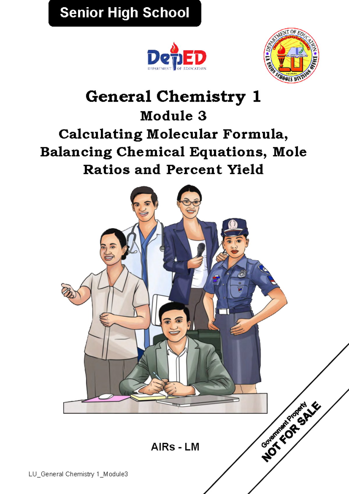 Gen Chem 1 Q1 Mod 3 - Molecular Formulas & Chemical Equations - Studocu