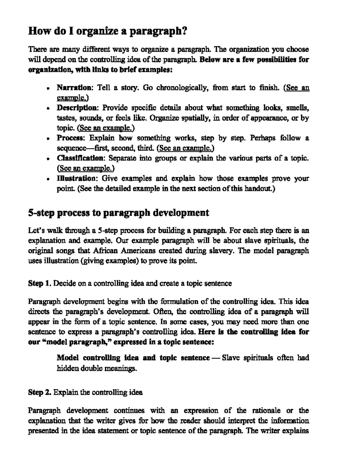 UNIT-2 Paragraph writing - English - Studocu