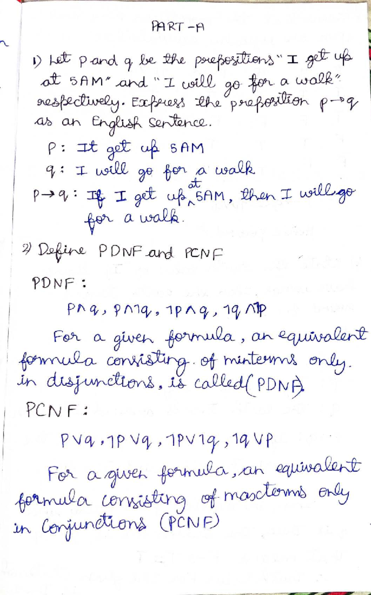 DM CAT-1 Solutions: Discrete Mathematics Exam Review - Studocu