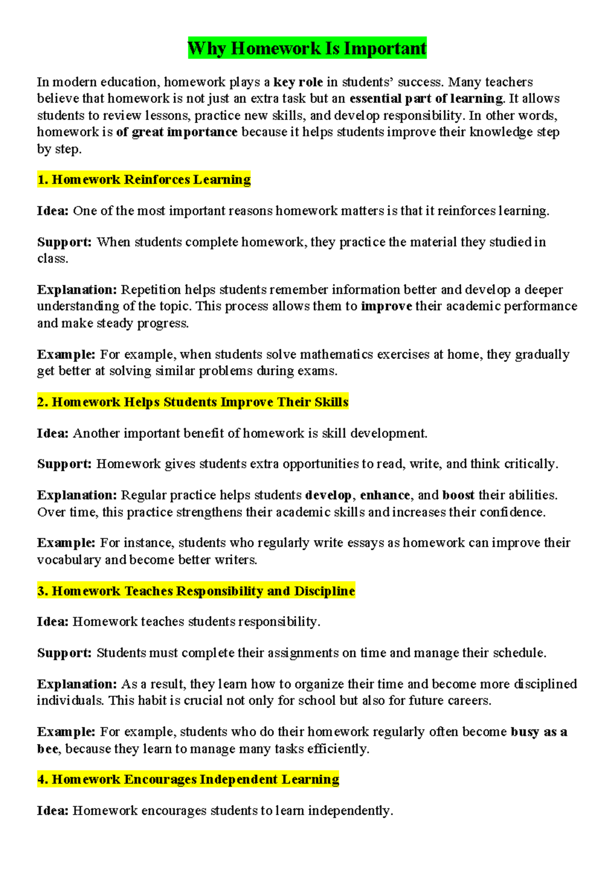 The Importance of Homework in Modern Education: Key Benefits and Skills ...