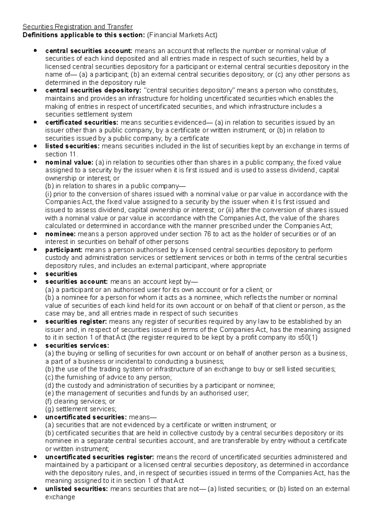 Chapter 9- Public Offerings and Prospectus - Chapter 9: Public ...