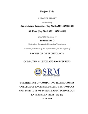 DBMS Project Report - HOSPITAL DATABASE MANAGEMENT SYSTEM PROJECT REPORT Submitted by Ansh - Studocu