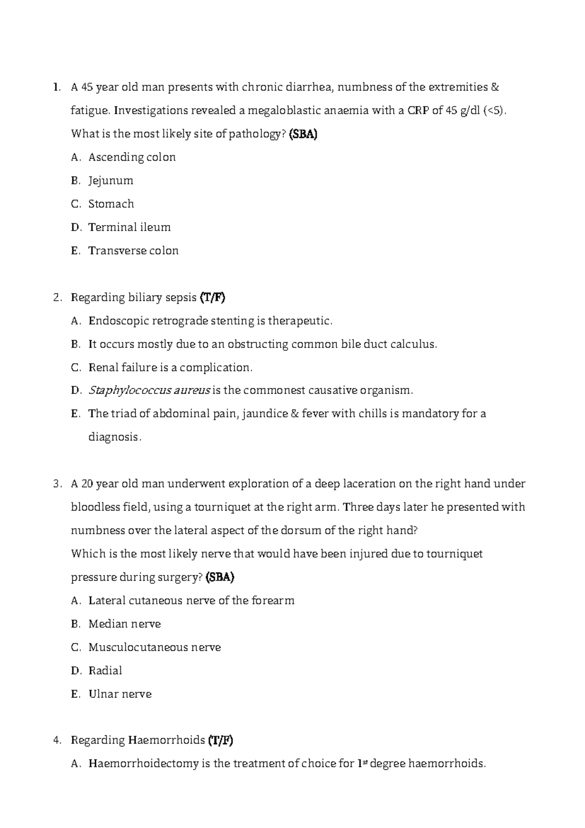 Shanker Sir MCQ-15 (2018) - Clinical Scenarios & Pathology Insights ...