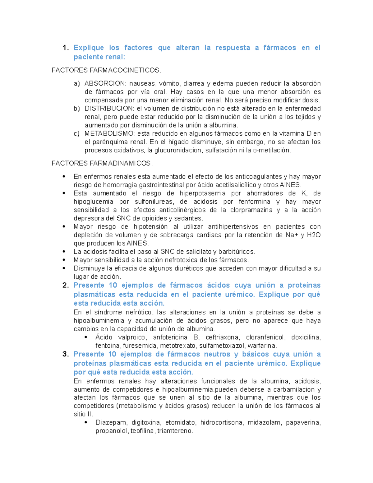 Factores Patológicos que Alteran la Respuesta a Fármacos en Pacientes ...