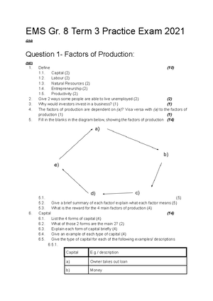 Business Studies-Grade 10-Term 3-Work-Essay Prctice-2023 - Business ...
