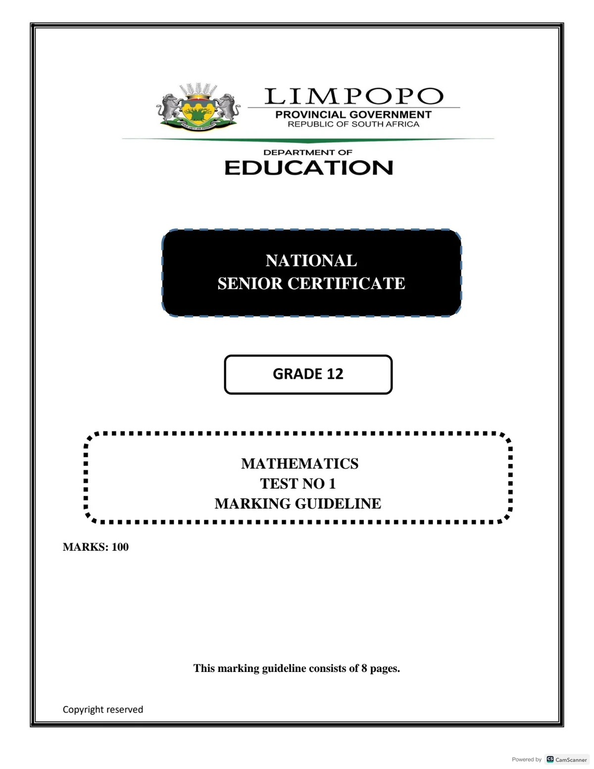 Sepedi HL P1 Mid-Year Exam Memo - Grade 12 2025 - Studocu