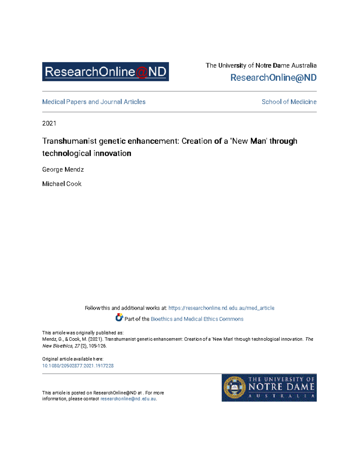 Transhumanist Genetic Enhancement: Ethical Implications and Innovations ...