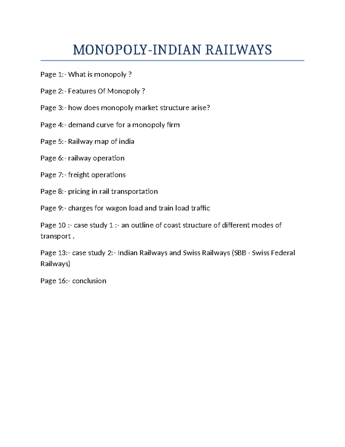 Monopoly Indian Railways - MONOPOLY-INDIAN RAILWAYS Page 1:- What is ...