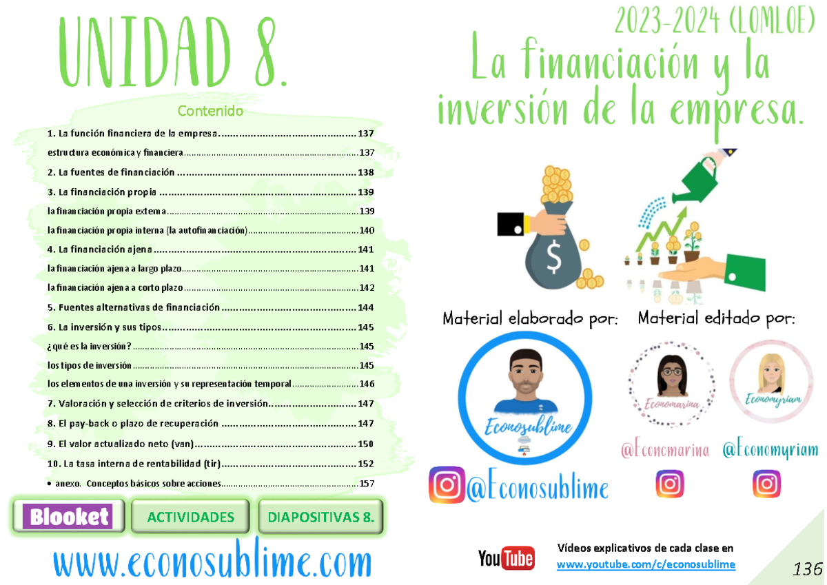 Unidad 8. La financiación y la inversión de la empresa removed ...