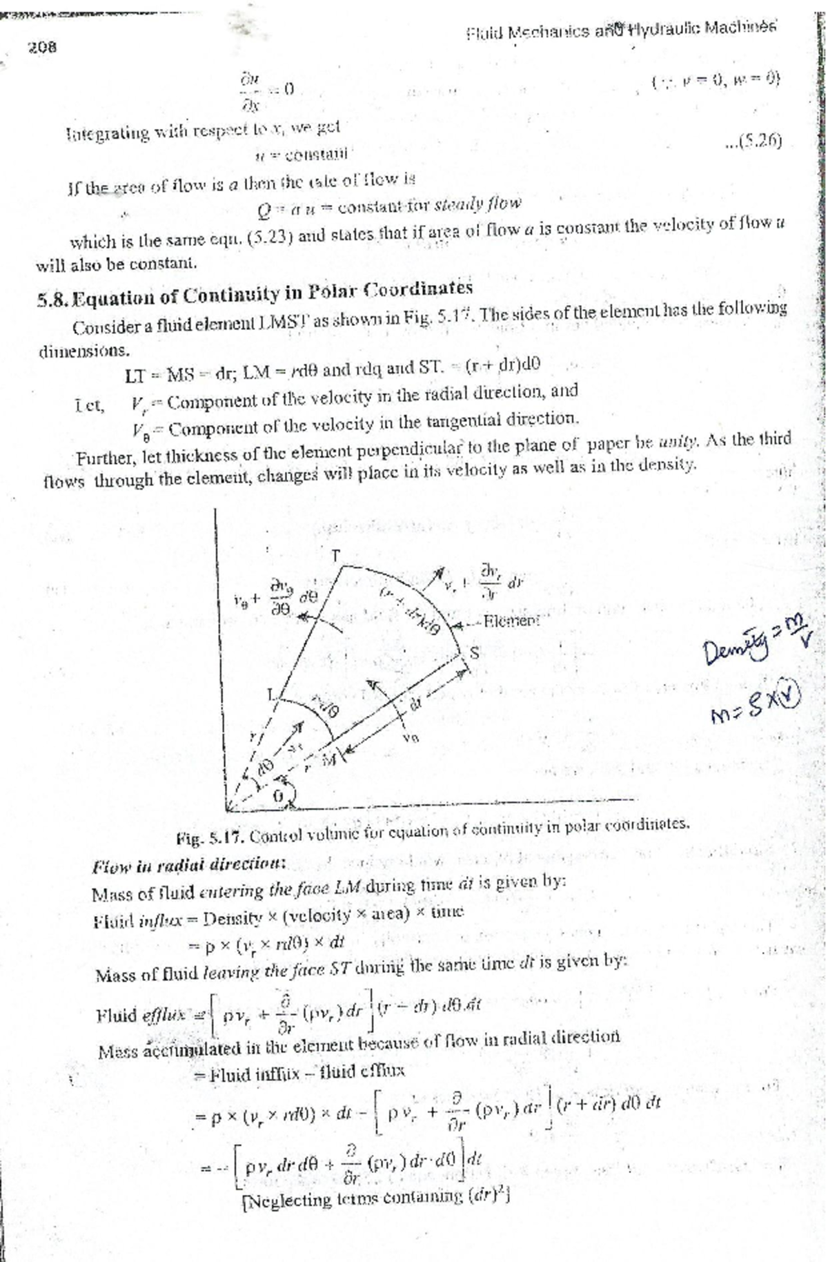 Fluid Mechanics and Hydraulic Machines 208: Equation of Continuity ...
