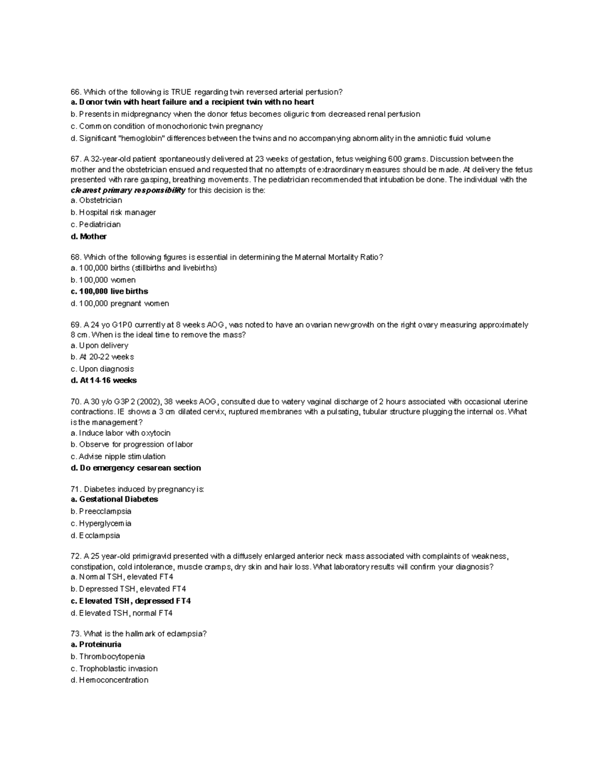 Principle of Surgery Exam Part 3 - Key Concepts and Questions - Studocu
