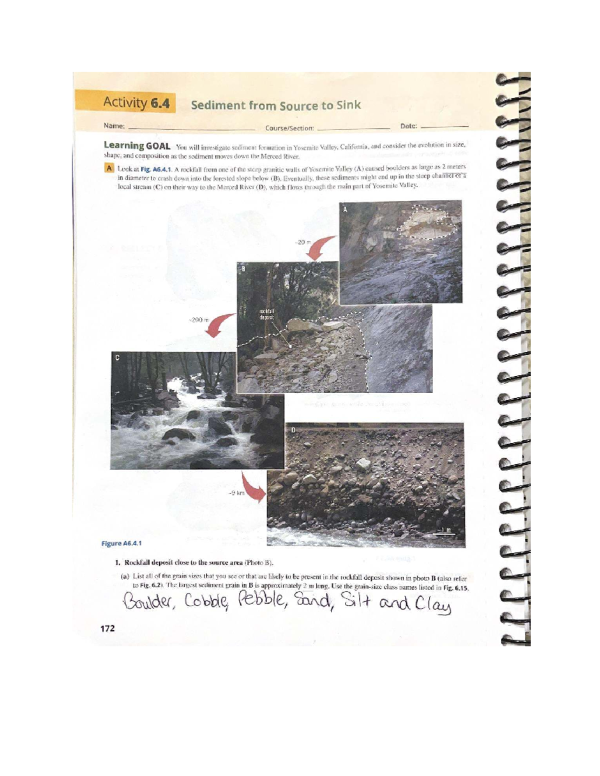 M4 Sedimentary & Metamorphic Rocks Lab Activity 6.4 Analysis - Studocu